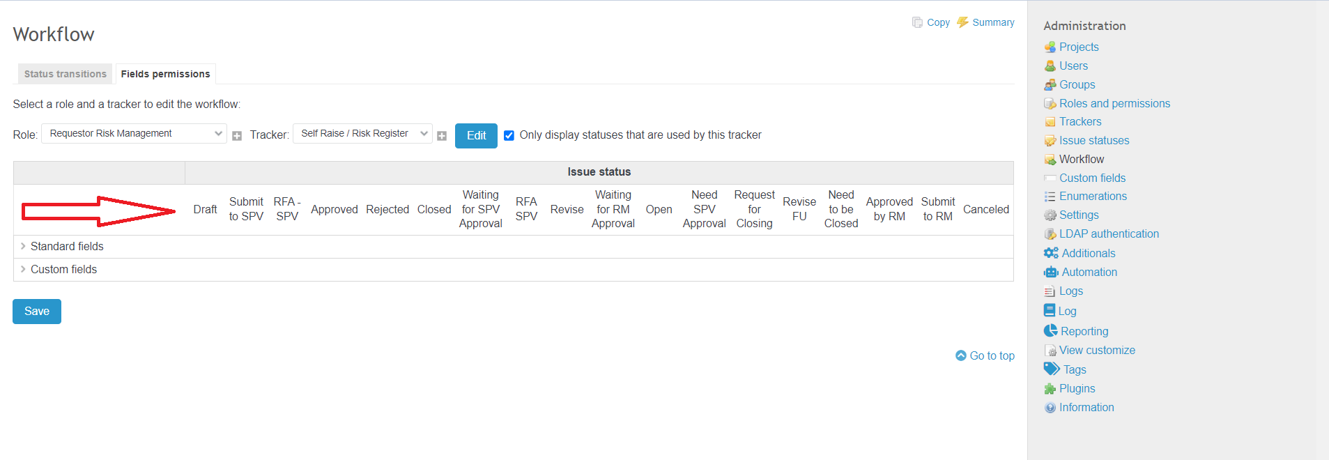 Defect #40660: Ask About Workflow menu in Redmine Tracker - Redmine